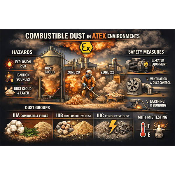 Potentially explosible atmospheres due to combustible dusts | Cortem S.p.A.
